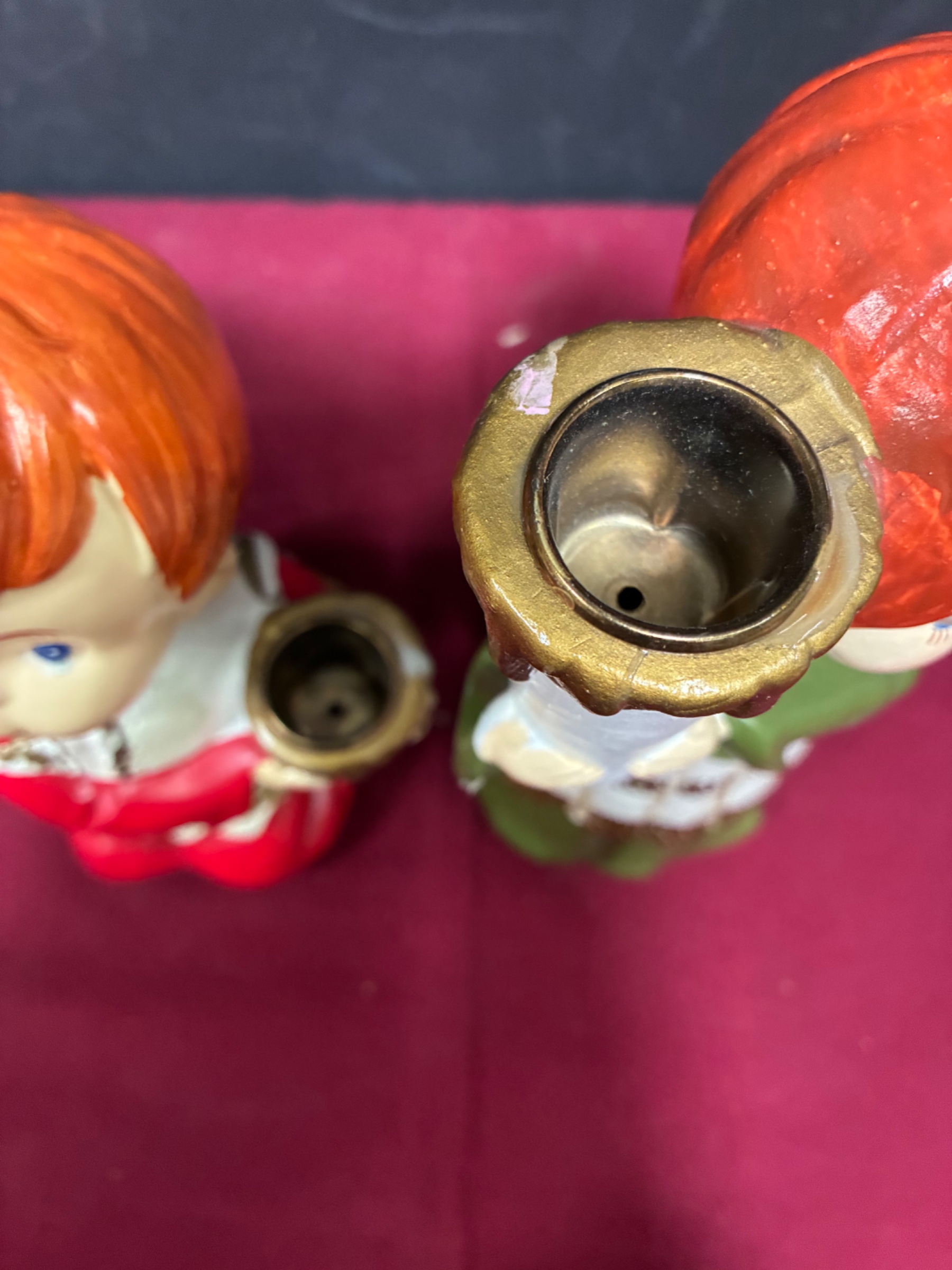 Vintage Mid-Century Style Choir Boy and Girl Candle Holder Figurines ...